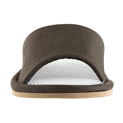 [mianshe] 立体メッシュ スリッパ 前開き 通気性 蒸れない 静音 軽量 メンズ レディース ブラウン L : luanaショップ1号店 - 通販 - Yahoo!ショッピング