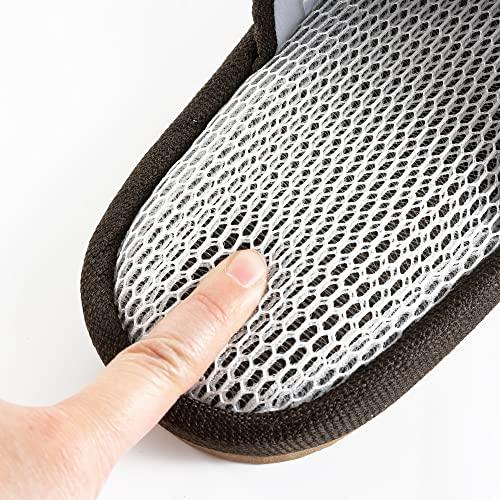 [mianshe] 立体メッシュ スリッパ 前開き 通気性 蒸れない 静音 軽量 メンズ レディース ブラウン L : luanaショップ1号店 - 通販 - Yahoo!ショッピング