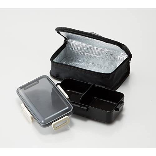 スケーター(Skater) 抗菌 ふんわり盛れる ドーム型フタ 弁当箱 830ml 保冷バッグ付 ブラック 日本製 KCPFLB8AG-A : luanaショップ1号店 - 通販 ...