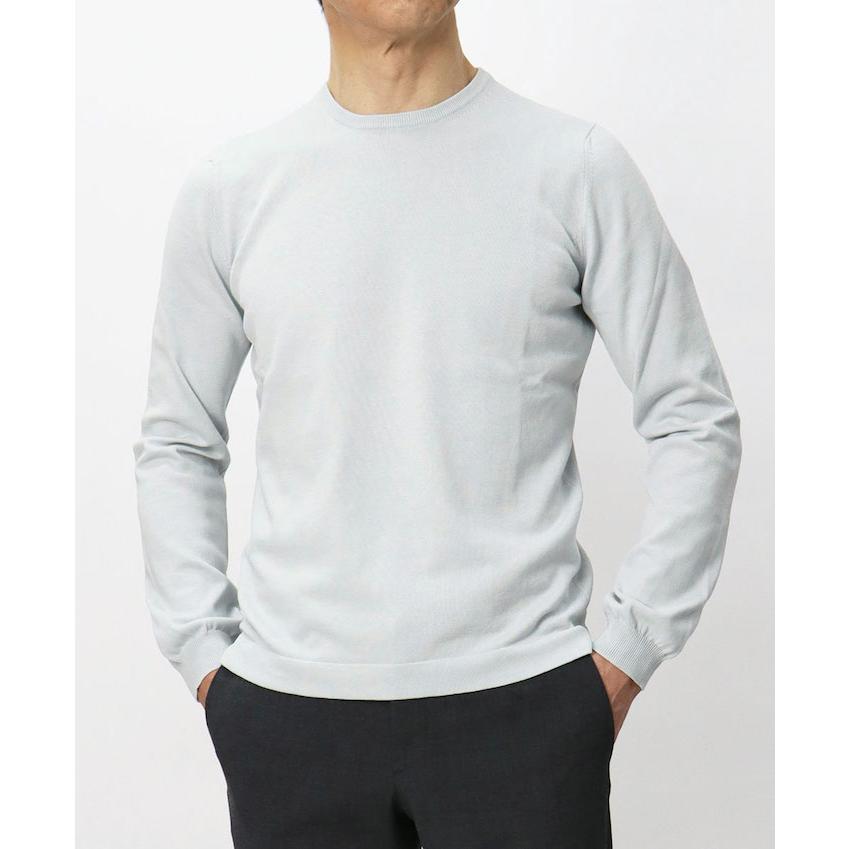 Gran Sasso グランサッソ / GRANSASSO ロングスリーブ Tシャツ 長袖 クルーネック ニット 12G ソフト コットン/ 返品・交換可能 : luccicare - 通販 ...