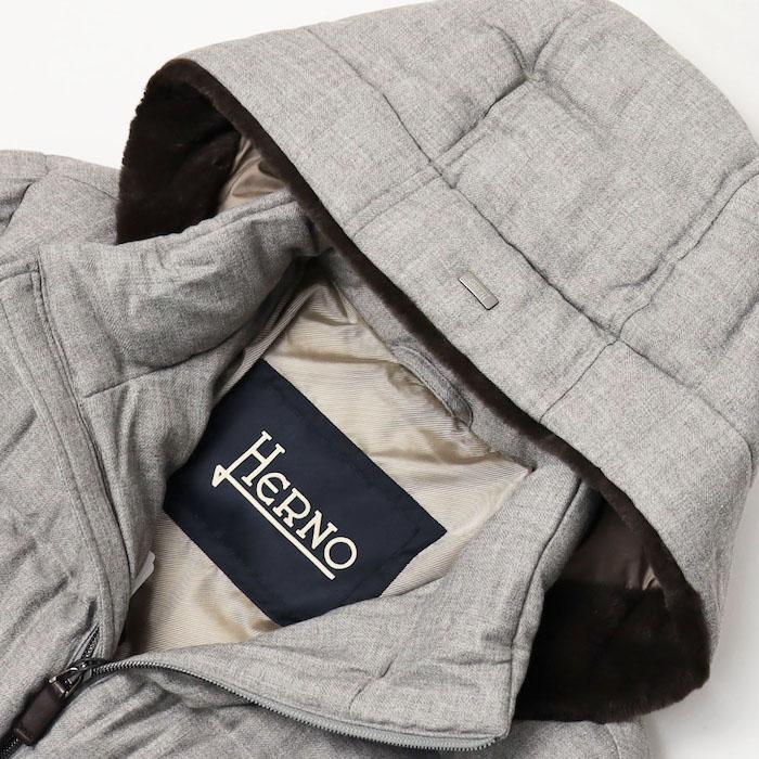 HERNO ヘルノ / フーデットダウンブルゾン ウールヴィスコース x ダウン NORFOLK 返品・交換不可 : luccicare - 通販 - Yahoo!ショッピング