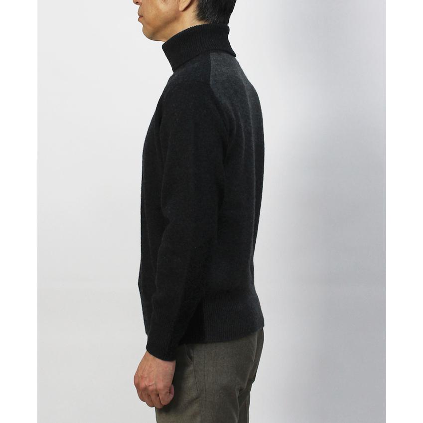 レンコントラント / Rencontrant タートルネック ニット バイカラー ミドルゲージ カシミヤ100％ 返品・交換可能 : luccicare - 通販 - Yahoo!ショッピング