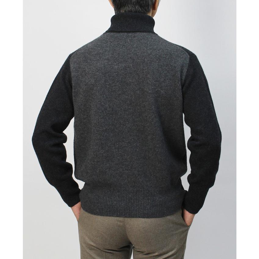 レンコントラント / Rencontrant タートルネック ニット バイカラー ミドルゲージ カシミヤ100％ 返品・交換可能 : luccicare - 通販 - Yahoo!ショッピング
