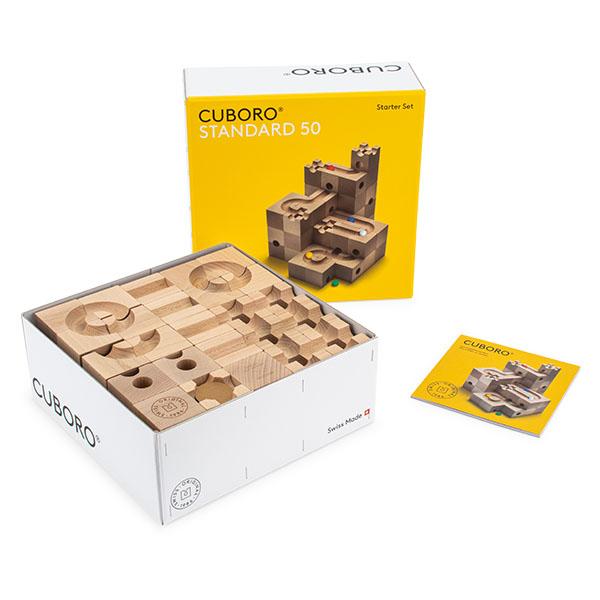 無料ラッピング付き キュボロ スタンダード50 Cuboro Standard 50 50キューブ 大容量セット 204 玉の道 木のおもちゃ 積み木 クボロ :CUB-04WRAP ...