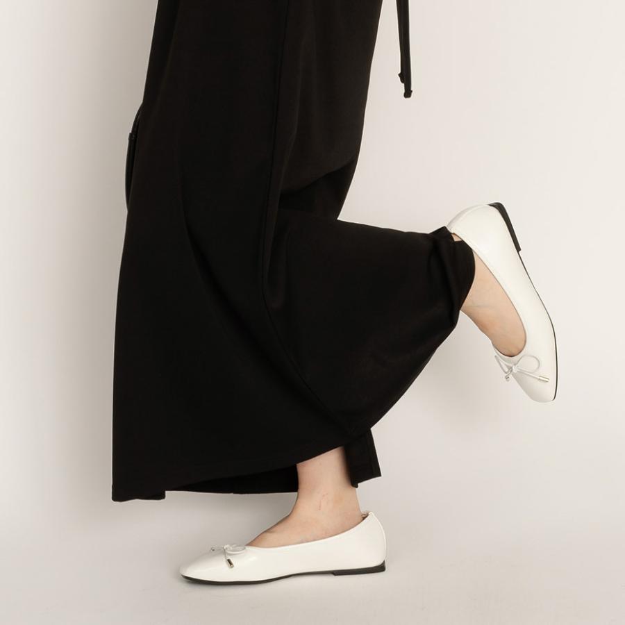 SVEC パンプス ぺたんこ 軽量 ローヒール スクエアトゥ フラットシューズ バレエシューズ レディース リボン クッション性 シンプル 履きやすい 歩きやすい 痛くない : TTCLUB ...