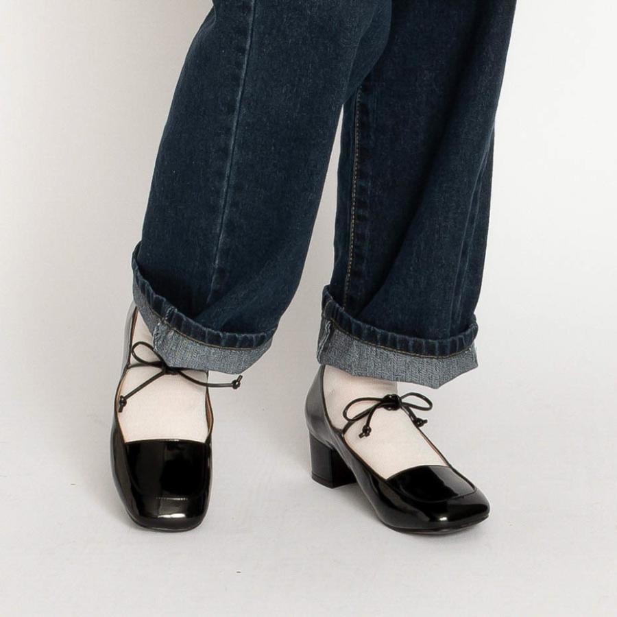 SVEC パンプス 痛くない 歩きやすい 黒 ストラップ リボン レディース スクエアトゥ トレンド ヒール おしゃれ 可愛い ブラック シルバー 大きいサイズ 25cm : TTCLUB ...