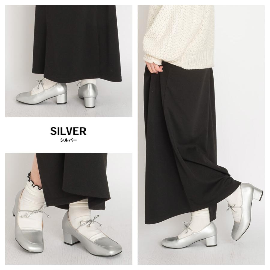 SVEC パンプス 痛くない 歩きやすい 黒 ストラップ リボン レディース スクエアトゥ トレンド ヒール おしゃれ 可愛い ブラック シルバー 大きいサイズ 25cm : TTCLUB ...