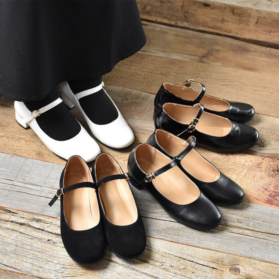 パンプス ストラップ レディース メリージェーン SVEC シュベック 黒 ブラック エナメル スエード 白 ホワイト 2022 春 夏 春夏 :IPT247-1:TTCLUB ヤフー ...
