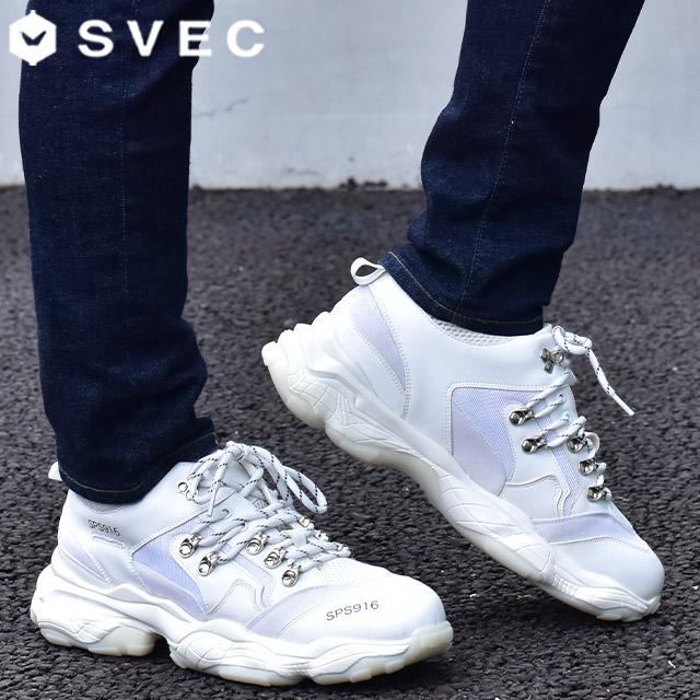 ダッドスニーカー メンズ スニーカー 厚底 厚底スニーカー ローカット シンプル カジュアルシューズおしゃれ 靴 くつ メンズシューズ ブラック 黒 ホワイト 白 :SPS916-5 ...