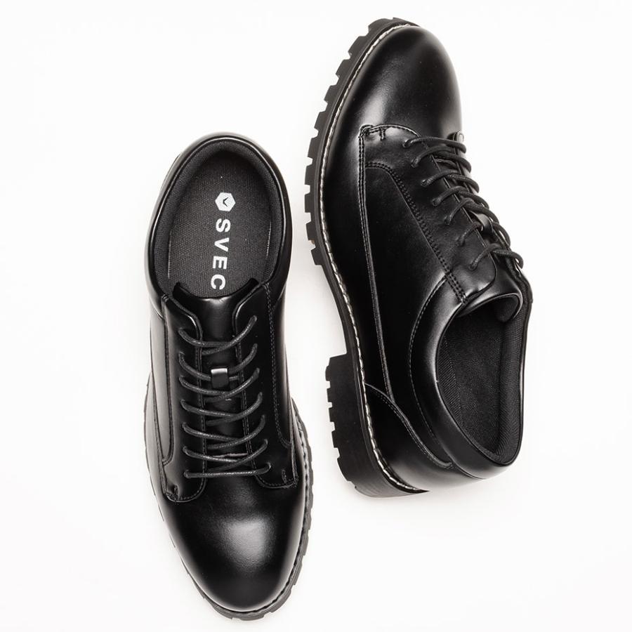 SVEC カジュアルシューズ メンズ スニーカー 靴 ウォーキングシューズ マウンテンシューズ アウトドア レースアップ 革靴 紐靴 厚底 歩きやすい ローカット おしゃれ : TTCLUB ...