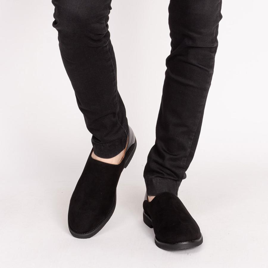 SVEC スリッポン スニーカー メンズ 黒 かかと踏める 安い 革 ビジネス ウォーキングシューズ 軽量 通勤 通学 カジュアル バブーシュ シンプル 歩きやすい : TTCLUB ヤフー ...