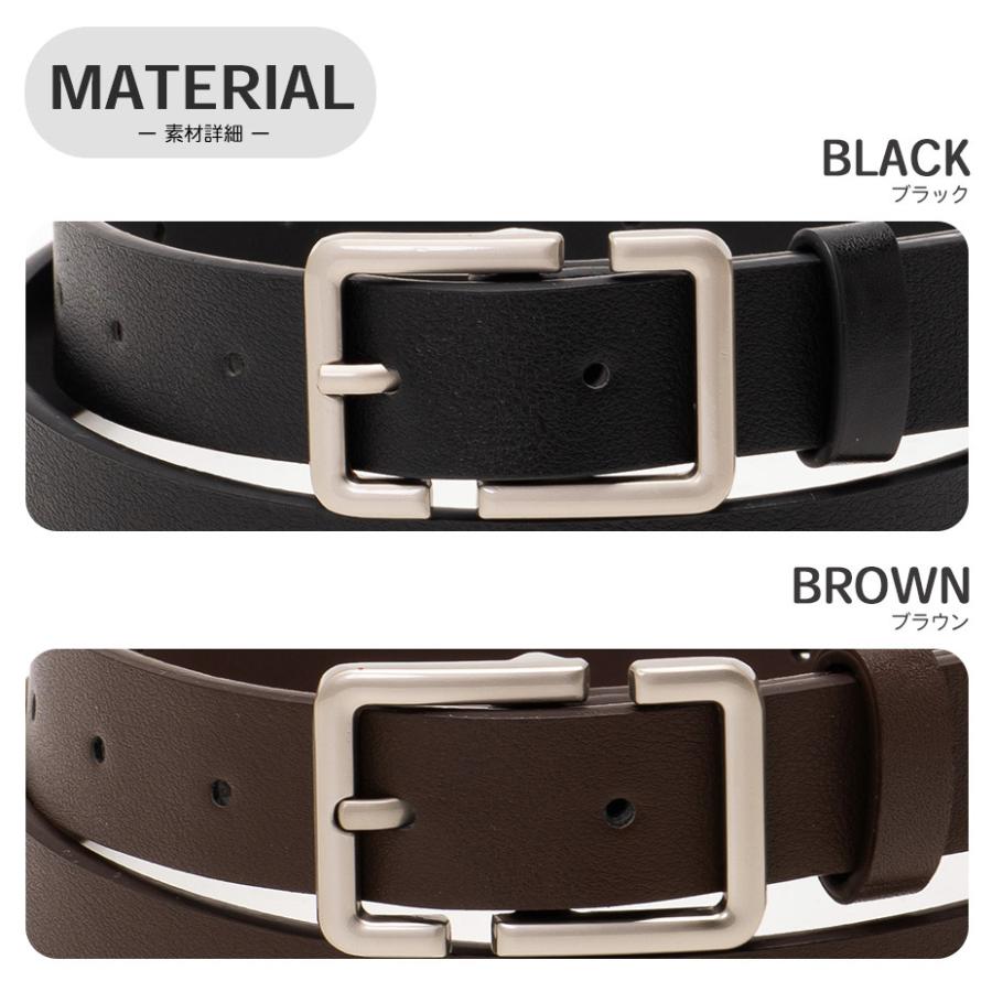 ベルト レディース メンズ 細い 細ベルト 太い 太め 調整可能 バックル スリムベルト アクセサリー 細め 細身 おしゃれ カジュアル 革 シンプル おしゃれ : sty-19779 ...