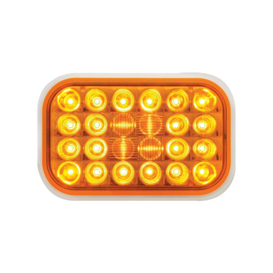 GG Grand General 77180 Amber Rectangular Pearl 24 LED Sealed Par 並行輸入品 ...