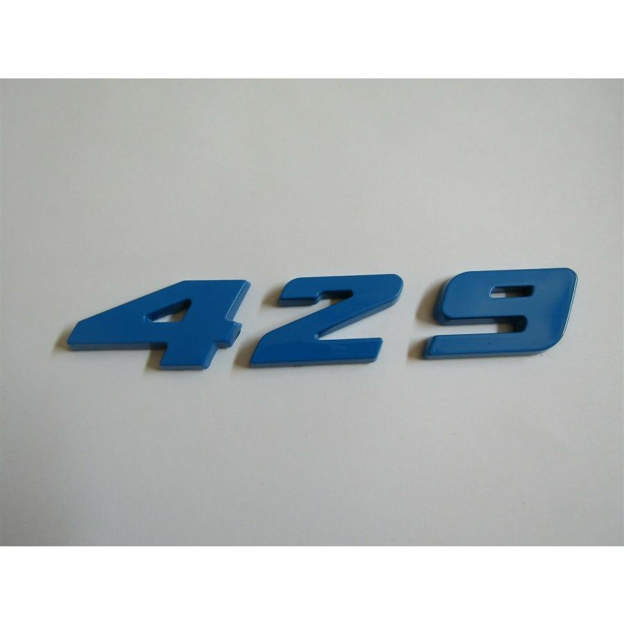 BLUE 429 ENGINE ID EMBLEMS SET OF 3 NUMBERS 並行輸入品 : LuckyStrike - 通販 ...