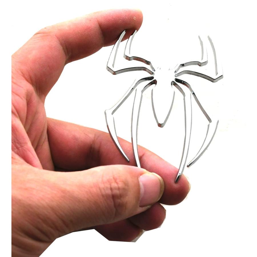 【並行輸入品】Spider Emblem 3D Logo Metal Spider Badge Car Sticker Decal Repla ...