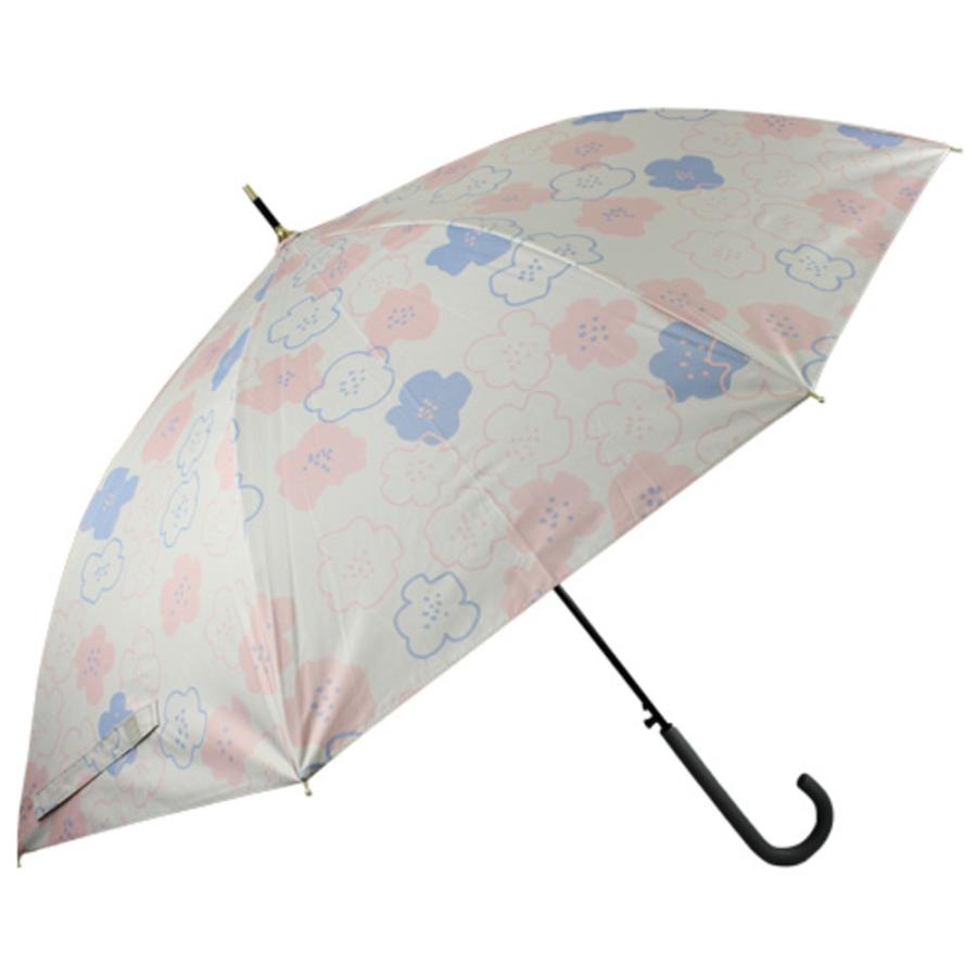 6686/オフ白 ATTAIN 晴雨兼用 ジャンプ傘58cm 傘 レディース 大人 長傘 58cm かさ カサ 雨傘 日傘 一級遮光 UVカット99％ : BACKYARD FAMILY 雑貨 ...