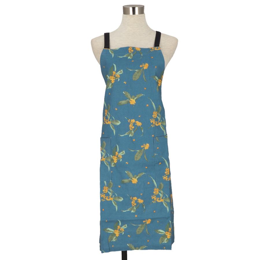 ☆ フレイグラント/ブルー Bergamot ショートエプロン ベルガモット エプロン 保育士 レディース 前掛 前掛け まえかけ カフェエプロン : BACKYARD FAMILY 雑貨 ...