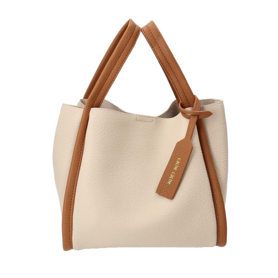 ☆ アイボリー/キャメル cache カシュカシュ ミニショルダー付ミニバッグ cachecache ミニトート ミニショルダー付 : BACKYARD FAMILY 雑貨タウン - 通販 ...