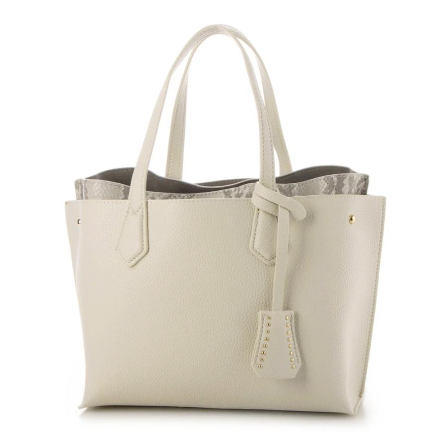 ☆ アイボリー/パイソン ☆ cachecache カシュカシュ 2WAYパーテーショントートバッグ カシュカシュ トートバッグ cache cache 74940 : cache74940 ...