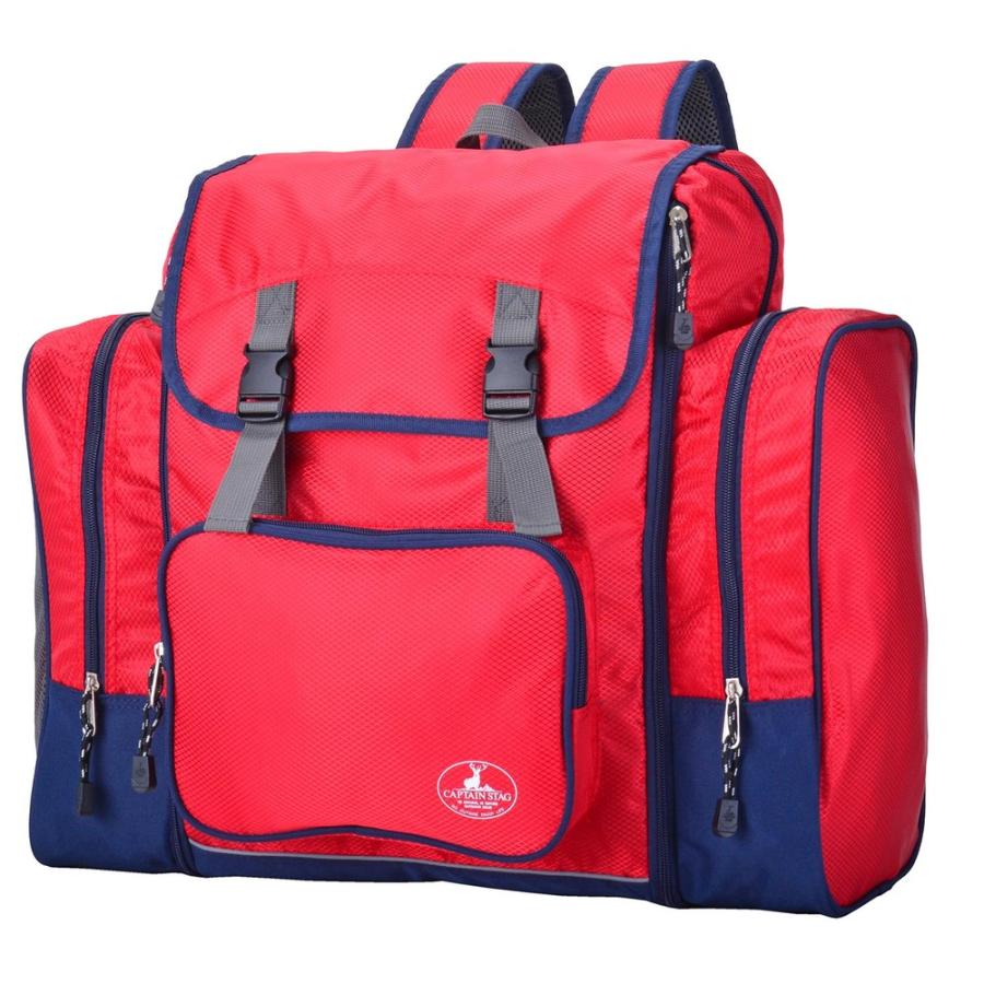 ☆ レッド CAPTAIN STAG 林間リュック 1314 キャプテンスタッグ リュック リュックサック バックパック デイパック 防災リュック : BACKYARD FAMILY 雑貨 ...