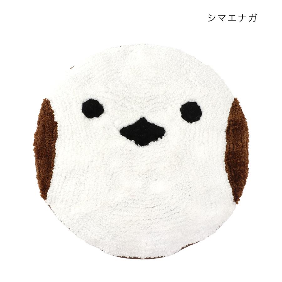 ☆ シマエナガ チェアパッド クッション シートクッション 円形チェアパッド 座布団 カークッション 円形 丸 丸型 : BACKYARD ...