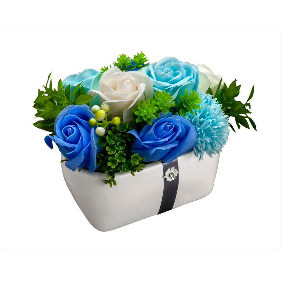 ☆ ブルー ☆ NEWフローレンス ソープフラワー おしゃれ フローレンス アーティフィシャルフラワー アレンジ アレンジメントフラワー : fdc2nf-zai-blue ...