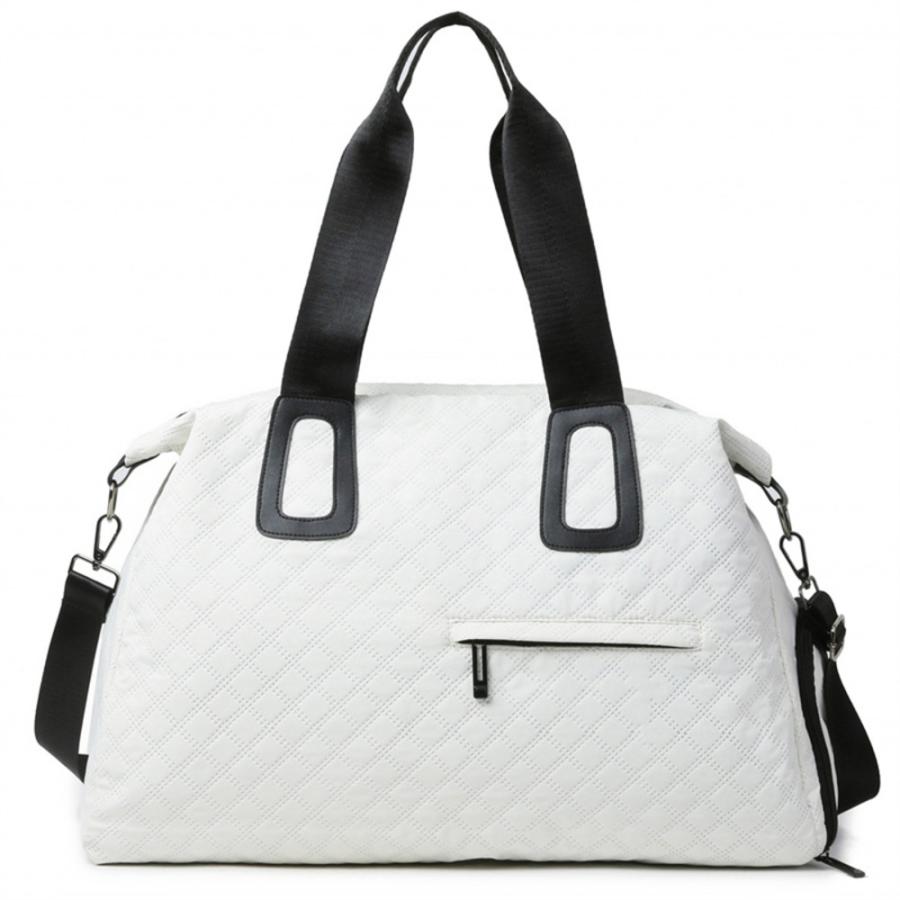 ☆ オフホワイト 旅行バッグ ボストンバッグ 大容量 キルティング ボストンバック トート ショルダー 肩掛け 斜め掛け : BACKYARD FAMILY 雑貨タウン - 通販 ...