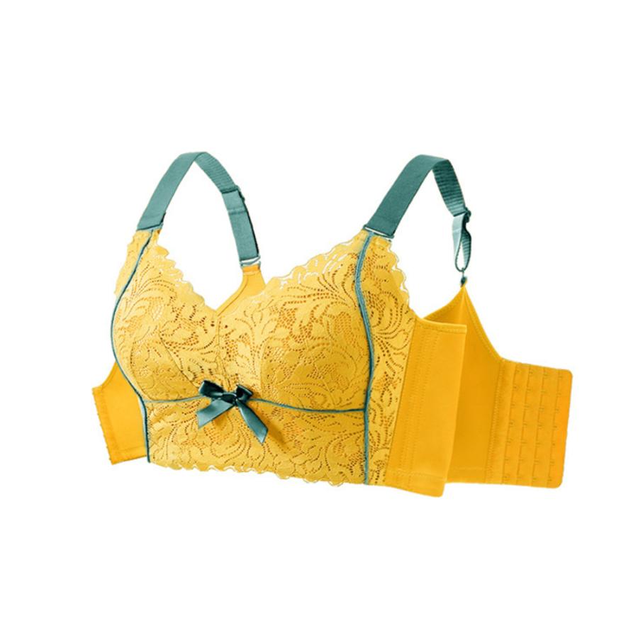 ☆ イエロー 85B 小さく見せる ブラジャー 七段ホック kbr904 小さく見せるブラ 脇高 幅広ホック 大きな胸 スマートブラ : BACKYARD FAMILY 雑貨タウン - 通販 ...