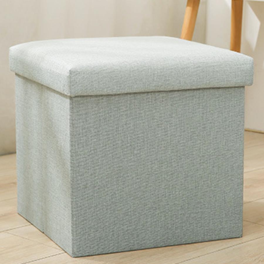 Aタイプ×ライトグレー 収納ボックス イスにもなる収納ボックス 30×30×30cm 折りたたみ mmsbox124g 椅子 収納 ...