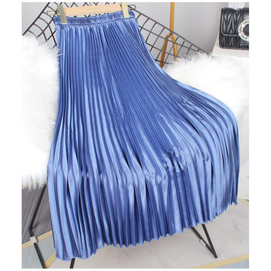 ☆ ブルー ☆ ロングスカート プリーツ mmss904e プリーツスカート ロング スカート ロングスカート ボトムス レディース 膝下丈 ミモレ丈 :mmss904e-zai-blue ...