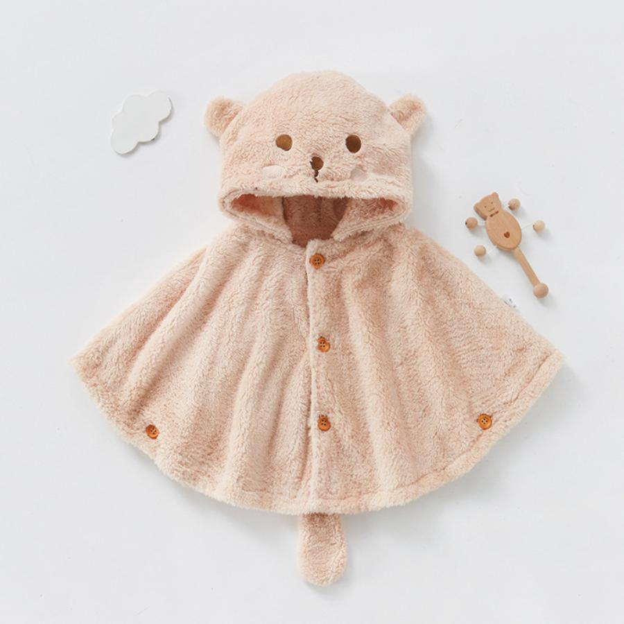 ☆ ベージュ キッズポンチョ nakbt2790 ポンチョ キッズ マント コート カーディガン 羽織り 羽織 子供服 子ども服 ...