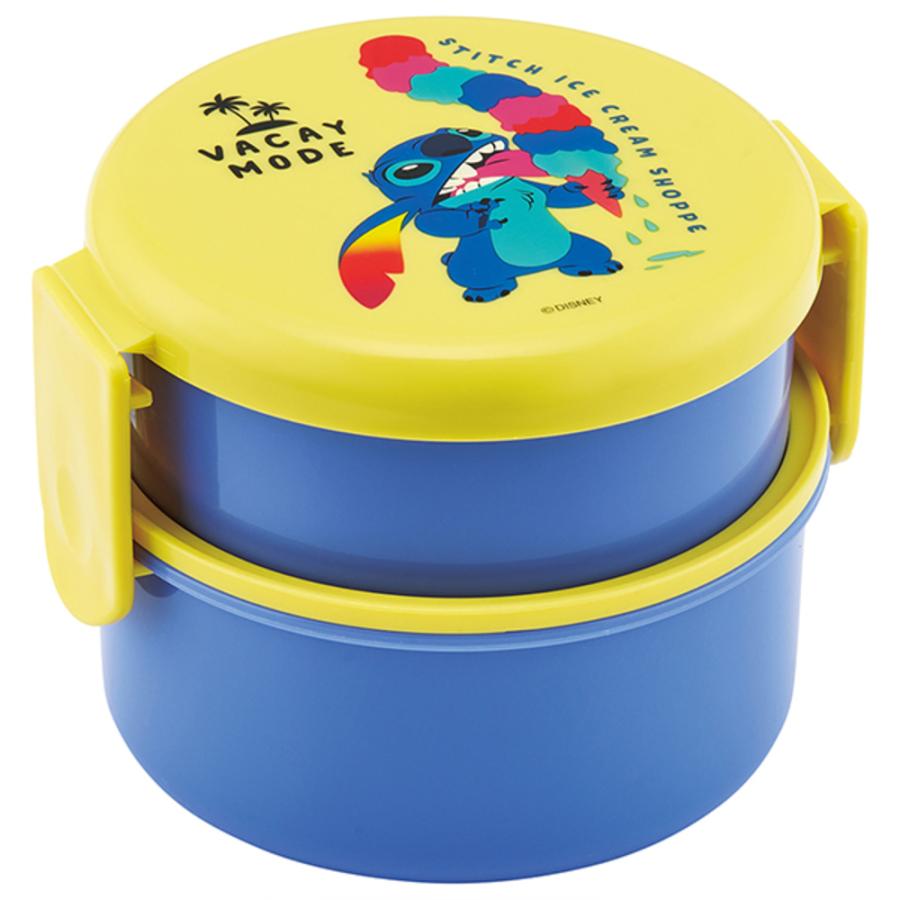 ☆ スティッチカラフル キャラクター 丸型ランチBOX2段 ONWR1AG SKATER スケーター ランチボックス 2段 弁当箱 お弁当箱 : BACKYARD FAMILY 雑貨タウン ...