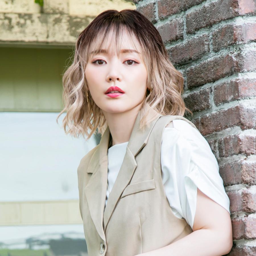 ☆ 耐熱ピーチゴールドグラデーション ☆ プリシラ オールウィッグ ヌーディーウェーブボブ A-714 プリシラ prisila ウイッグ フルウィッグ : pra714-zai-tpgg ...