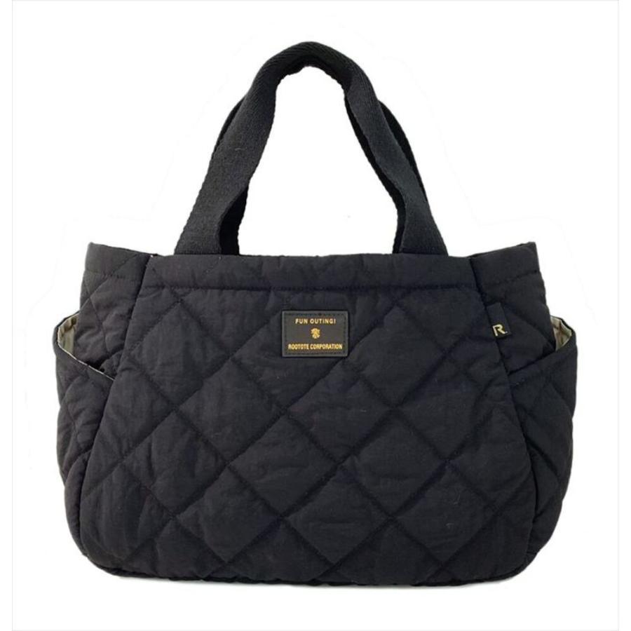 black ROOTOTE1247 LT.テ゛リ.ハ゜ルーティキルト-B ルートート トートバッグ 1247 ROOTOTE トートバック トート バッグ レディース : BACKYARD ...