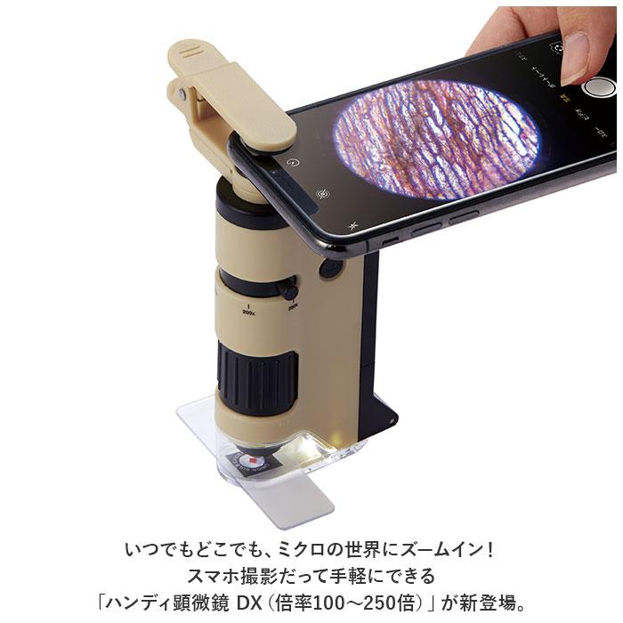 ☆ ベージュ ハンディ顕微鏡 DX RXT1144 顕微鏡 子供 レイメイ藤井 100倍 250倍 ズーム 小学生 子供用 : BACKYARD FAMILY 雑貨タウン - 通販 ...