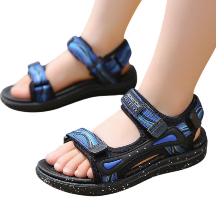 ☆ ブラック×ブルー 34(22cm) キッズ サンダル 軽量 男の子 キッズサンダル 子供 ビーチサンダル 女の子 : BACKYARD FAMILY 雑貨タウン - 通販 - Yahoo ...