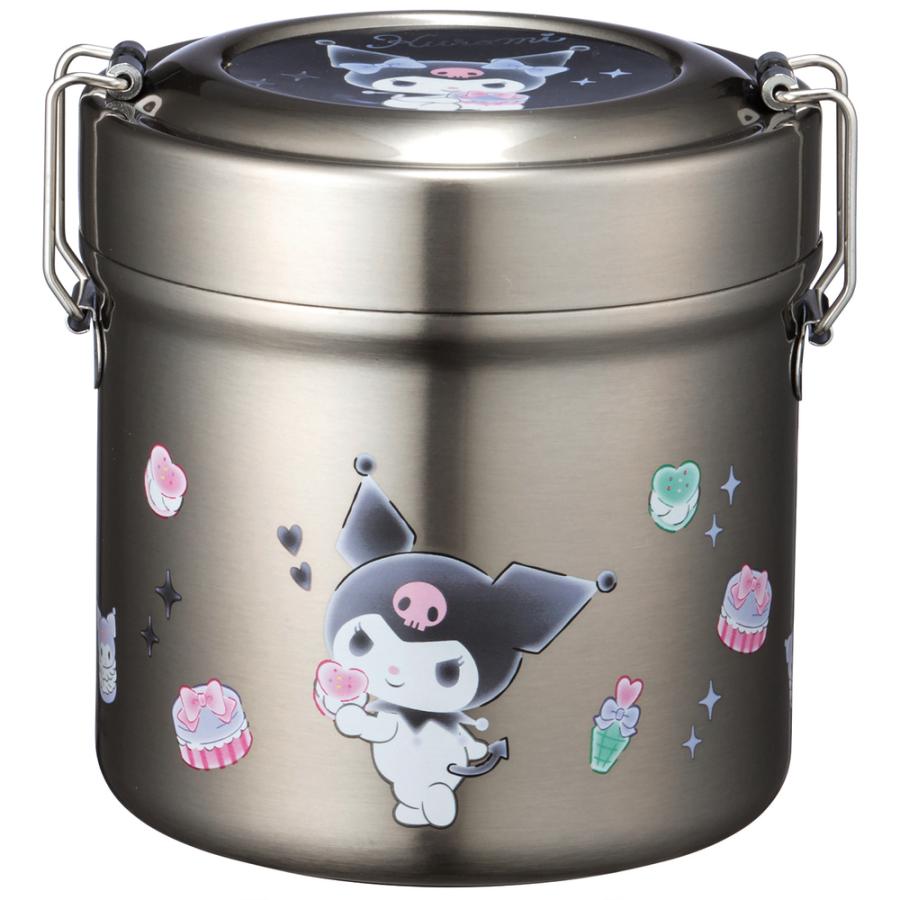 ☆ クロミ 抗菌 超軽量真空ステンレスランチジャー 600ml STLB1AG 弁当箱 スケーター 保温 保冷 ランチジャー 2段 二段 : BACKYARD FAMILY 雑貨タウン ...