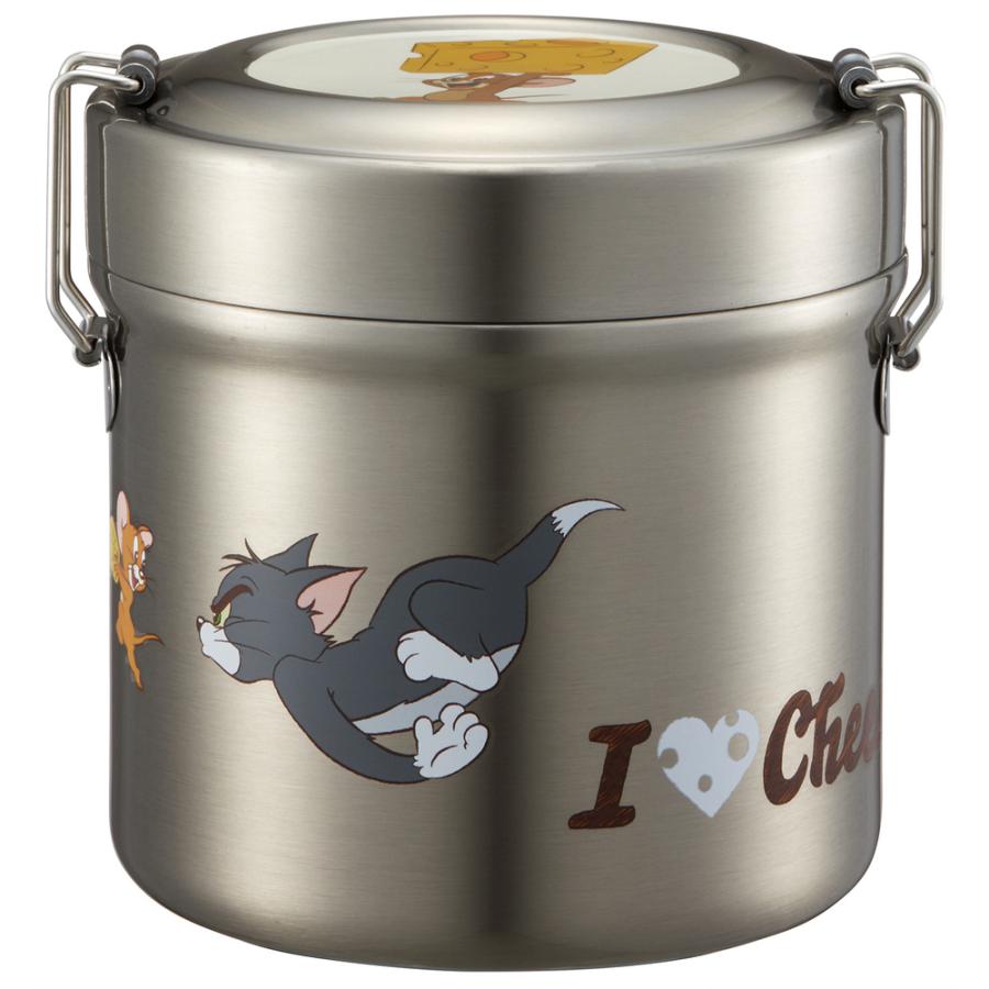 ☆ トム＆ジェリー ☆ 抗菌 超軽量真空ステンレスランチジャー 600ml STLB1AG 弁当箱 スケーター 保温 保冷 600ml ランチジャー 2段 二段 :stlb1ag-zai ...