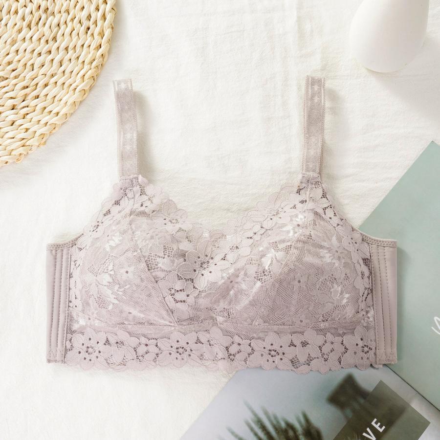 ☆ グレー 90B/90C/90D 胸を小さく見せるブラ ノンワイヤー 通販 ブラジャー インナー 着痩せブラ スマートブラ 大きいサイズ 小さく見 : BACKYARD FAMILY 雑貨 ...