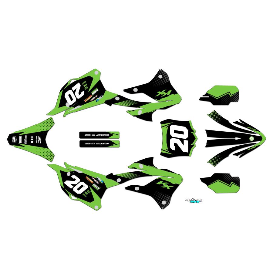 Kalair GFX Graphics Kit for Kawasaki KX85 KX112 (2022 2023) Spea 並行輸入品 ...