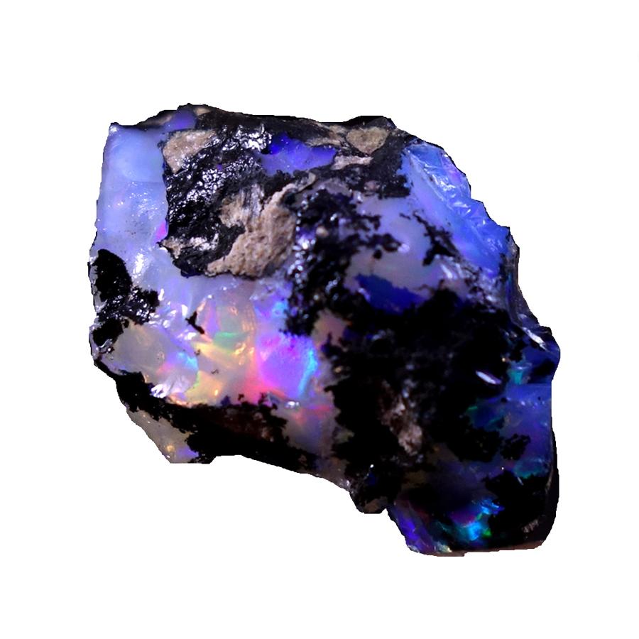 TINDI 27.55Cts 100% A+ 天然エチオピアウェロオパール原石、原水晶、10月の誕生石、ジュエリー製作宝石、超耐火 並行輸入品 ...