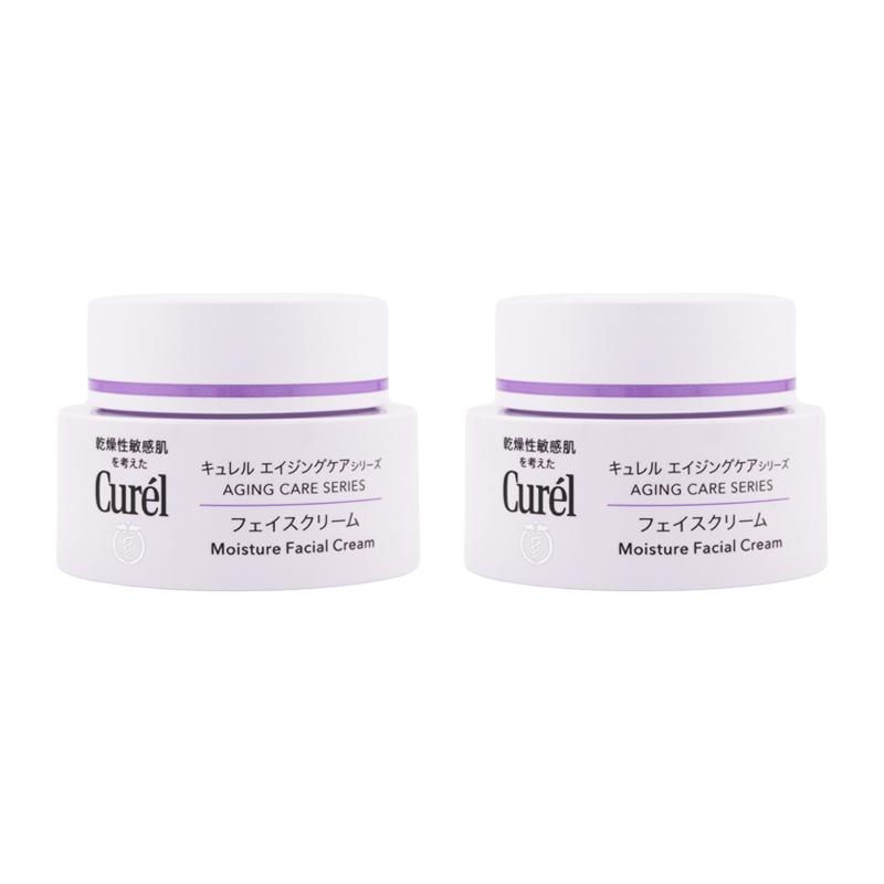 Curel [2個セット]Curel キュレル エイジングケアシリーズ フェイスクリーム 40g 無香料 無着色 アルコールフリー 消炎剤配合[ギフトラッピング対応] : LuckyBravo ...