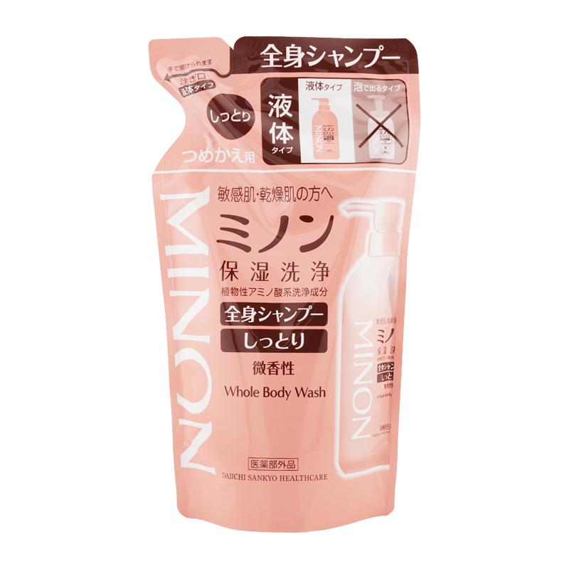 MINON ミノン ミノン全身シャンプーしっとりタイプ 詰替え 380ml 微香性 ボディケア ボディソープ 石けん シャンプー レフィル[ギフトラッピング対応] : LuckyBravo ...