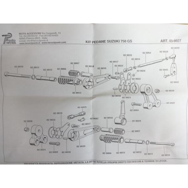 GS750系用 タロッティ バックステップアルミ可倒式19-0027(1)”R6 GS750系用 タロッティ バックステップアルミ可倒式19-0027(1)”R6