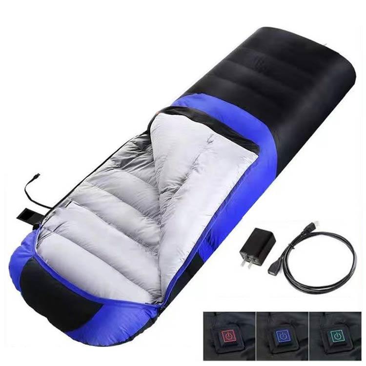 シュラフ 防水 電気毛布 連接可能 軽量 封筒型 アウトドア 10秒速暖