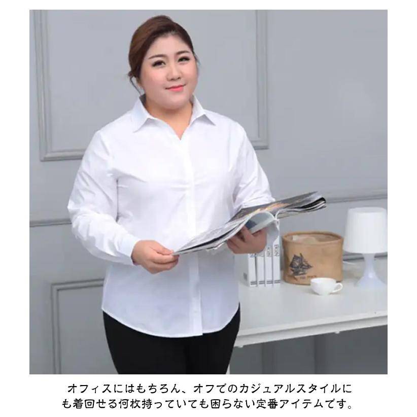 ブラウス S-8XL レディース 襟付き 長袖 リクルート 半袖 オフィス ビジネスシャツ スーツ 白シャツ S-8XL Yシャツ フォーマル 通勤 : infit768672 : Lucky ...
