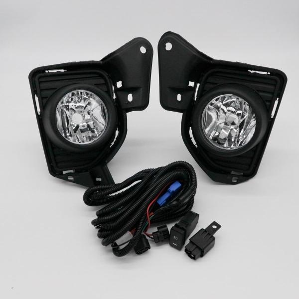 ハイエース 200系 4型 5型 6型 標準 ワイド フォグランプ 左右セット 配線付き S-GL DX 純正交換 ブラック 未塗装 ...