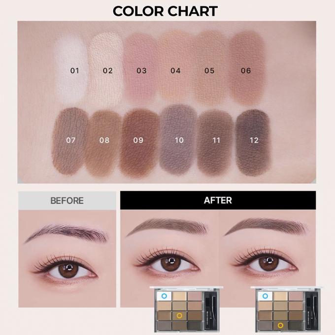 【ポイント5倍UP】韓国コスメ アイブロウ WAKEMAKE ソフト ドローイング ブロウパレット ウェイクメイク アイメイク コンシーラー パウダー 付きパレット : wak-e-03 ...