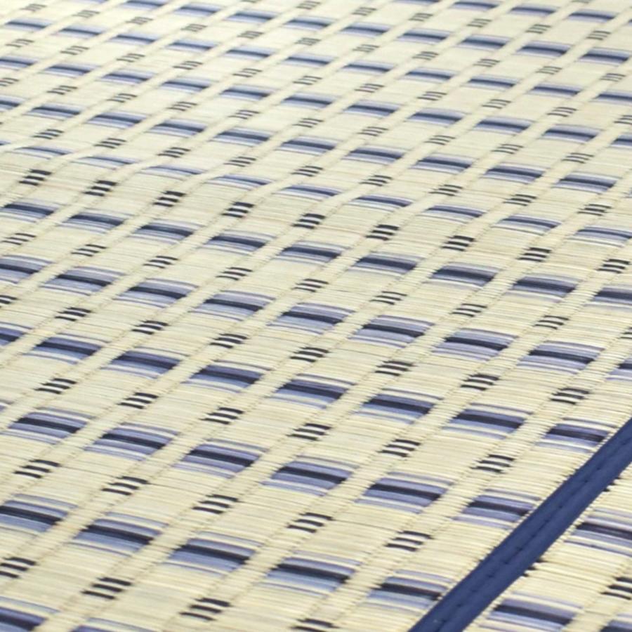 い草カーペット 2畳 （雲海） (174×174cm) 花ござ ブルー 江戸間 上敷き い草ラグ 2帖 : るるべ - 通販 - Yahoo!ショッピング