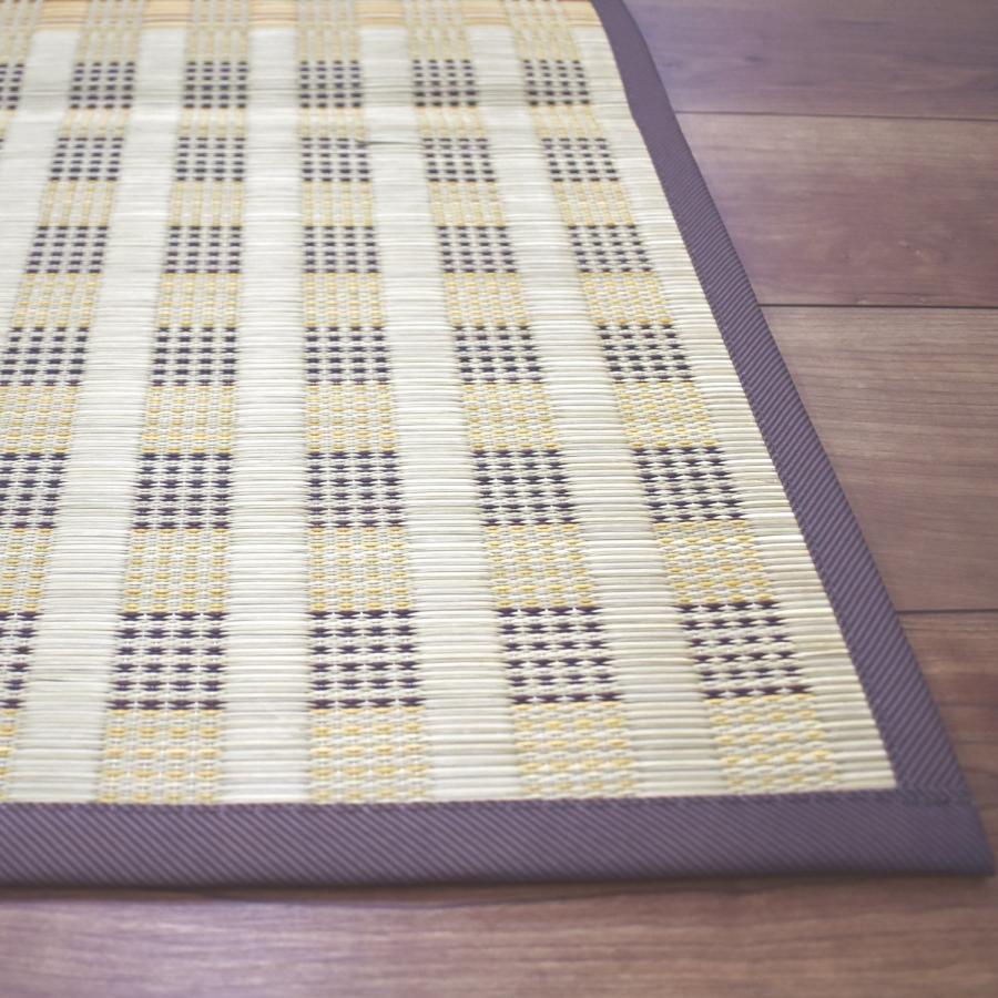 い草ラグ 2畳 191×191cm （K4-03） ブラウン 市松柄 不織布裏貼り カーペット 夏用 夏ラグ ラグ ラグマット : るるべ - 通販 - Yahoo!ショッピング